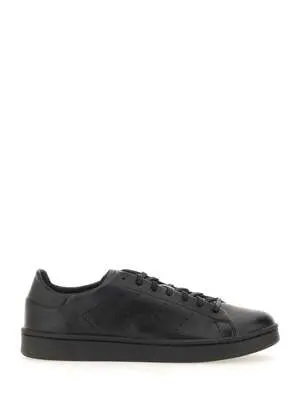 Y3 Stan Smith Leather Lace-up Sneakers - Black