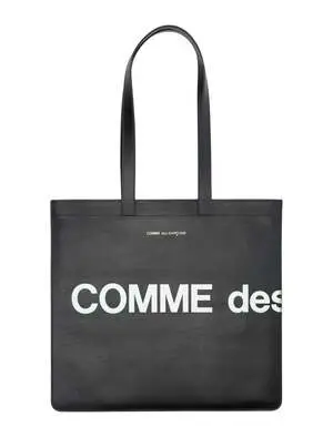 Comme Des Garçons Logo Tote Bag - Black