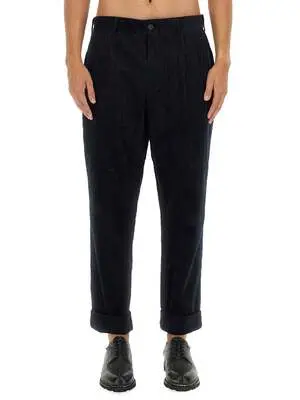 Engineered Garments Velvet Tailored Trousers - Blue
