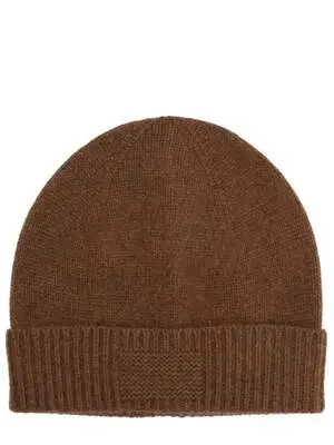 Guest In Residence Cashmere Ribbed Cuff Beanie - Brown