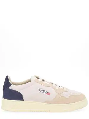 AUTRY AUTRY Suede Low-Top Lace-Up Sneakers Multicolour