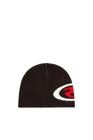 DIESEL® Soft Jacquard Knit Beanie - Nero