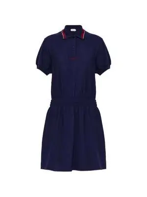 Versace Greek Motif Embroidered Button-up Shirt - Blu