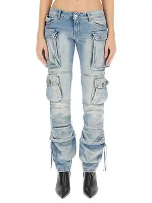 Attico Cargo Pants - Denim