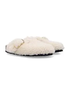 BIRKENSTOCK Boston Leather Big Buckle Slip-on For - Egg Shell