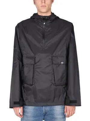 ARKAIR Half-zip Jacket With Front Pockets - Black