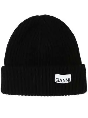 GANNI Folded Cuff Knitted Accessory - Black