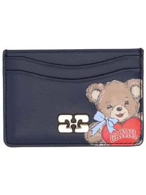 GANNI Mini Eco-friendly Wallet - Black