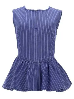 Baum Und Pferdgarten Striped Peplum Top