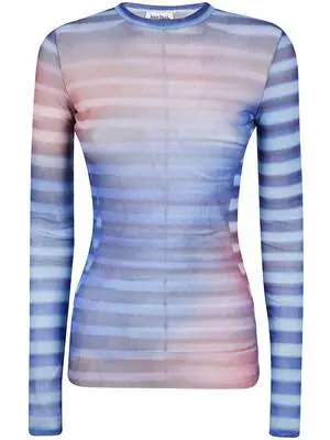 JEAN PAUL GAULTIER Printed Mesh Top - Multicolour