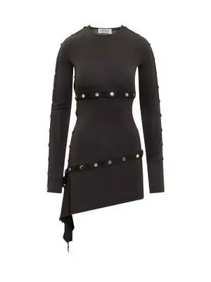 Attico Chic Mini Suit Dress - Black