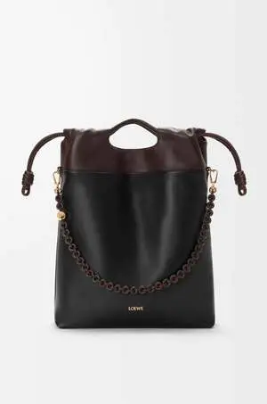 Loewe Fthemenco Mini Tote Handbag - Bckdkbrown
