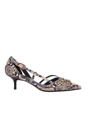 Pinko Pointed-toe Slingback Pumps With Stud Detailing - Multi