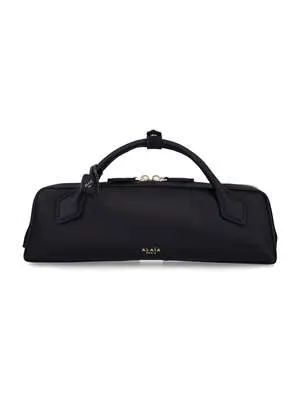 Alaïa Elegant Mini Satin Pochette With Double Zip Closure - Black