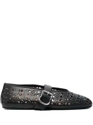 Alaïa Vienne Ballet Flats With Buckle Detail