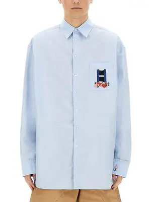 JW Anderson Window Embroidery Shirt - Azure