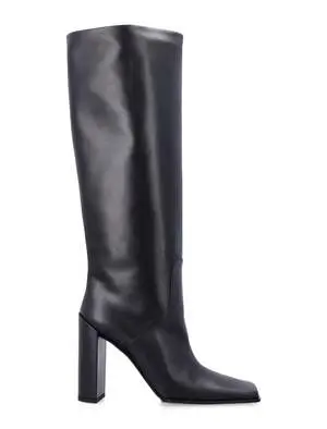 Alaïa Square Toe Knee-high Boots - Black
