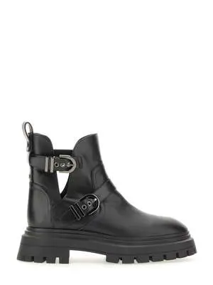 STUART WEITZMAN Maverick Bedford Moto Bootie - Black