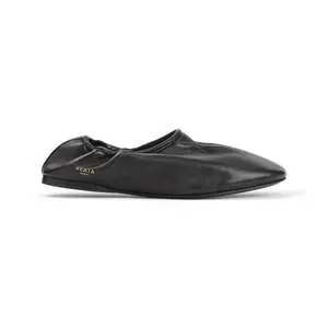 Alaïa Supple Leather Ballerina Slipper - Noir