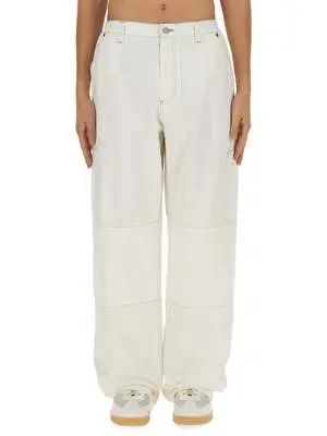 MAISON MARGIELA Cotton Canvas Trousers - White