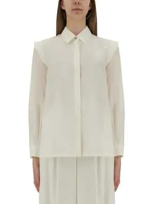Max Mara Regular Fit Silk Shirt - Ivory