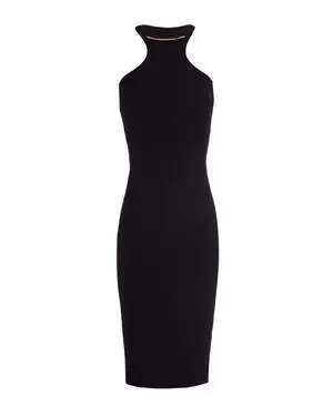 Elisabetta Franchi Sleeveless V-neck Mini Dress - Nero