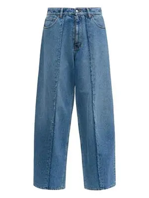 MAISON MARGIELA Wide Leg Denim Trousers - Mediumblue
