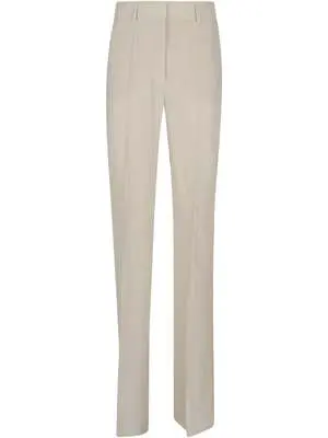 Sportmax Belted Cotton Wide-leg Trousers - Beige