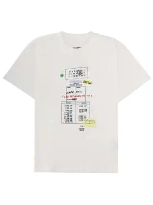 MAISON MARGIELA Graphic T-shirt With Stamp Design For - White