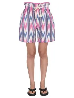 MARANT ETOILE High Waist Drawstring Shorts