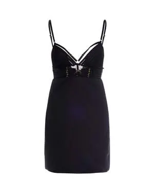 Elisabetta Franchi Chic Mini Dress For Perfect For Any Occasion - Nero