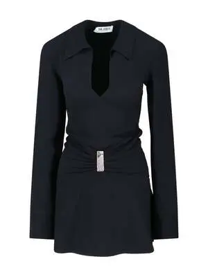 Attico Long-sleeved Mini Dress