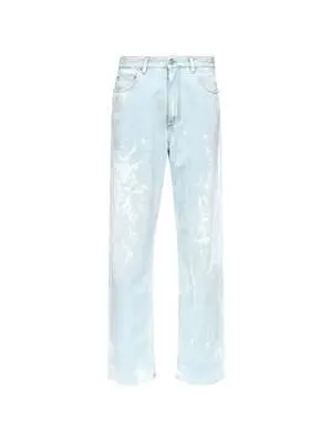 MAISON MARGIELA 5 Pocket Paintnts Pants - Lightblue