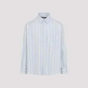 Jacquemus Striped Pocket Shirt - Blue
