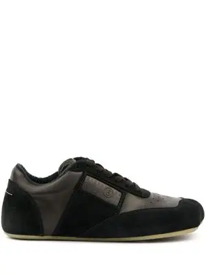 MAISON MARGIELA Calf Leather Slim Sneakers - Black