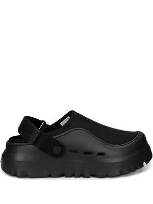 UGG Adjustable Back Strap Clogs With Mesh Upper - Black