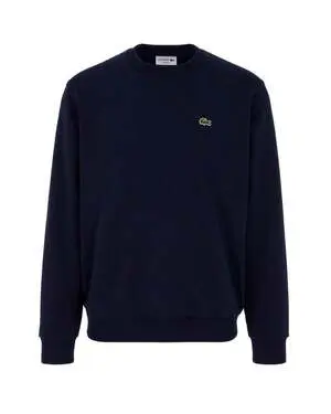 Lacoste Classic Crewneck Sweatshirt With Logo - Navy Blue