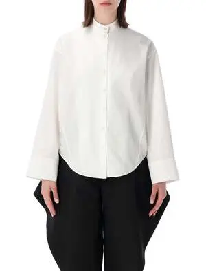 Alaïa Layer Cotton Poplin Shirt - White