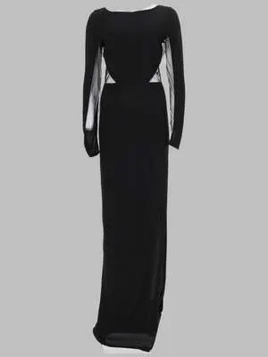 JOSHE Elegant Maxi Dress With Sheer Panel Details