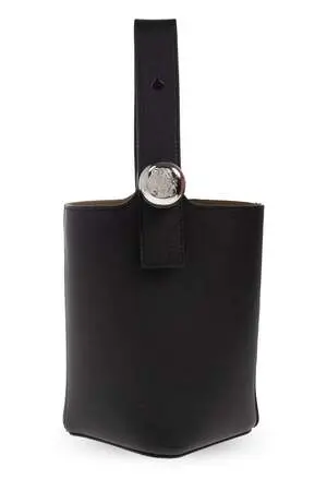 Loewe Mini Woven Bucket Bag - Black