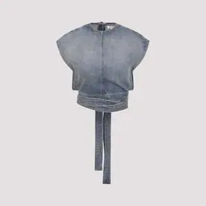 Alaïa Casual Denim Top - Blue