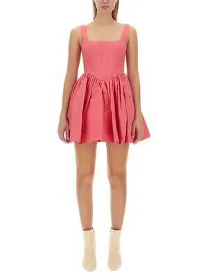 Staud Landscape Dress - Fuchsia