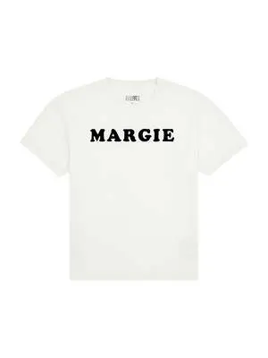 MAISON MARGIELA Crew Neck Graphic T-shirt For - Bianco