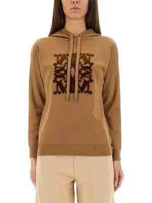 Max Mara Wool Hooded Sweater - Beige