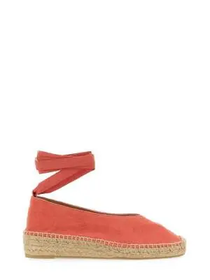 CastaÑer Classic Espadrille Flats With Tie Fastening