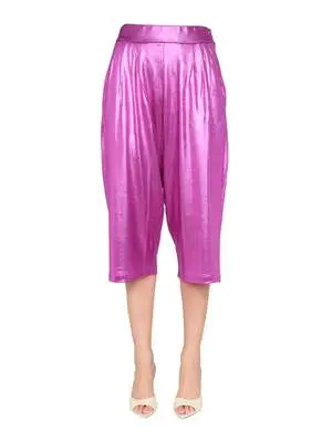 TOM FORD Metallic Effect Bermuda Shorts - Fuchsia