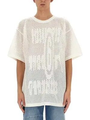 MAISON MARGIELA T-shirt With Logo - Black
