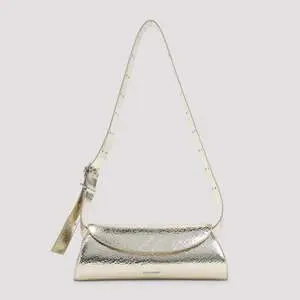 JIL SANDER JIL SANDER Leather Cannolo Crossbody Bag Metallic