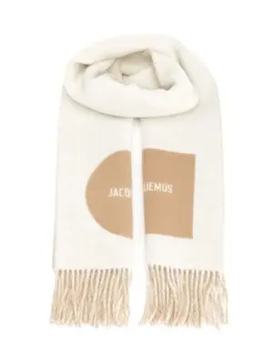 Jacquemus Mini Square Scarf - Multibeige