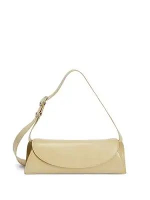 JIL SANDER Mini Cannolo Handbag With Gold Hardware - Beige